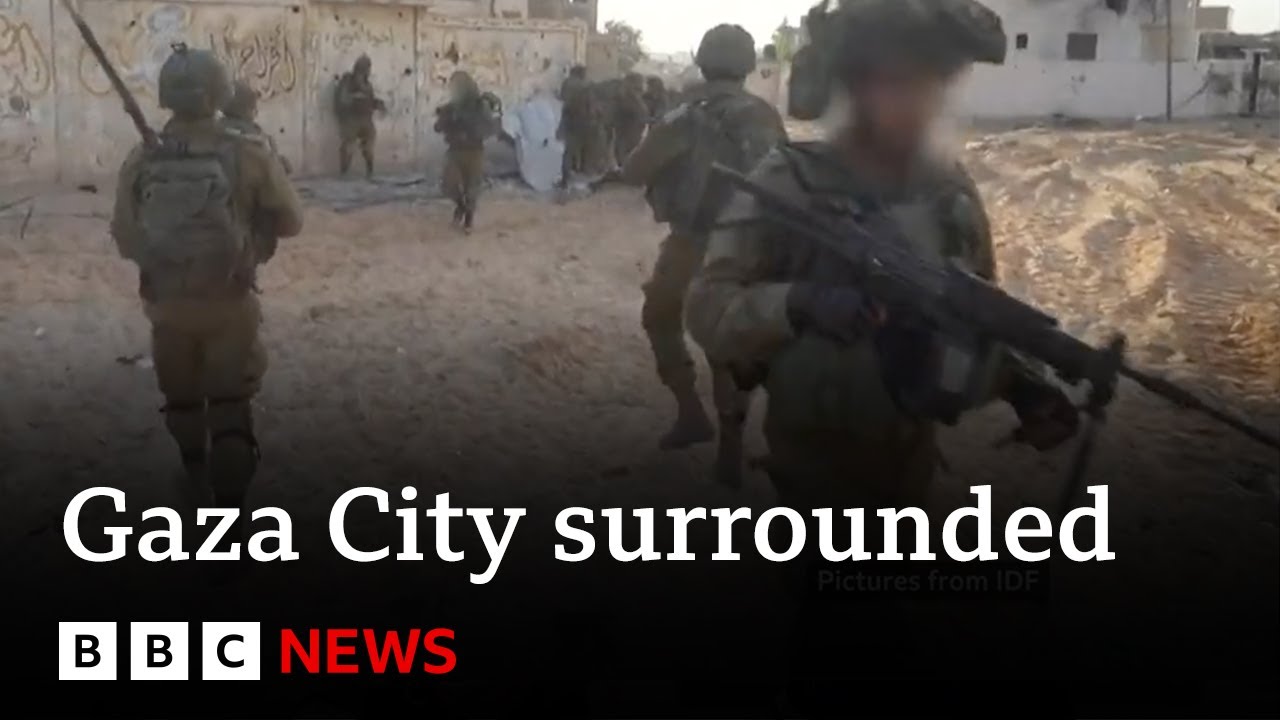 Gaza ground war: Israeli troops surround Gaza City - BBC News - The ...