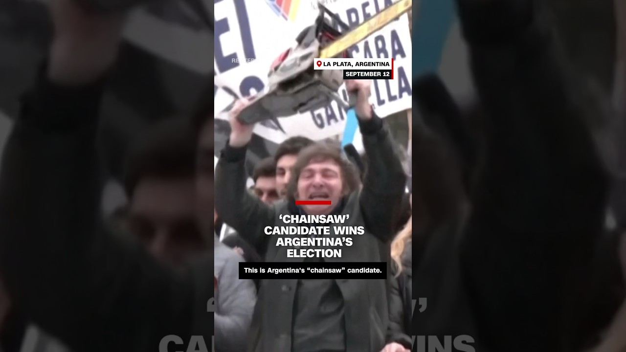 ‘Chainsaw’ candidate wins Argentina’s election, according to ...