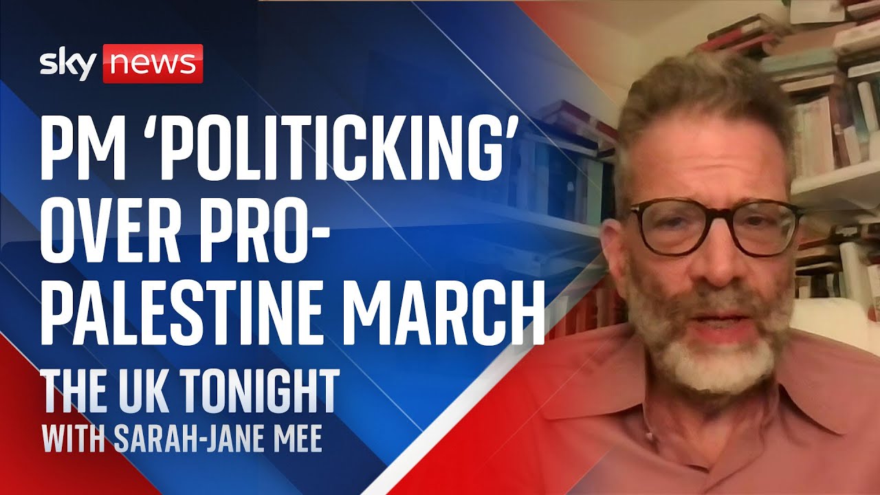 Gaza: PM 'politicking' over pro-Palestine march - organiser says - The ...