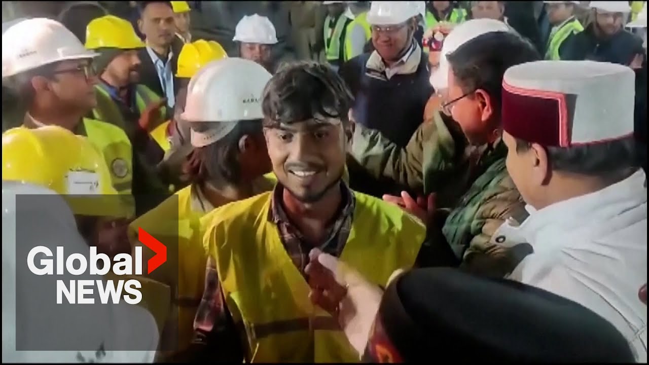India tunnel collapse: All 41 workers safely rescued in "first-class ...