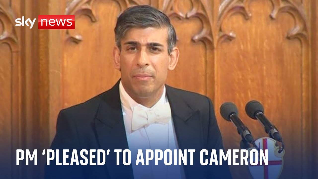 PM 'pleased' to appoint David Cameron as Foreign Secretary - The Global ...
