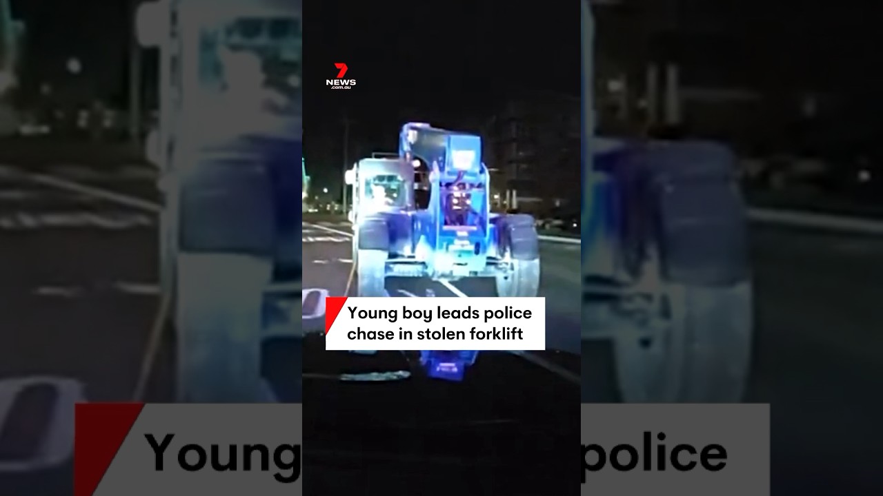 Young boy leads police chase in stolen forklift - The Global Herald
