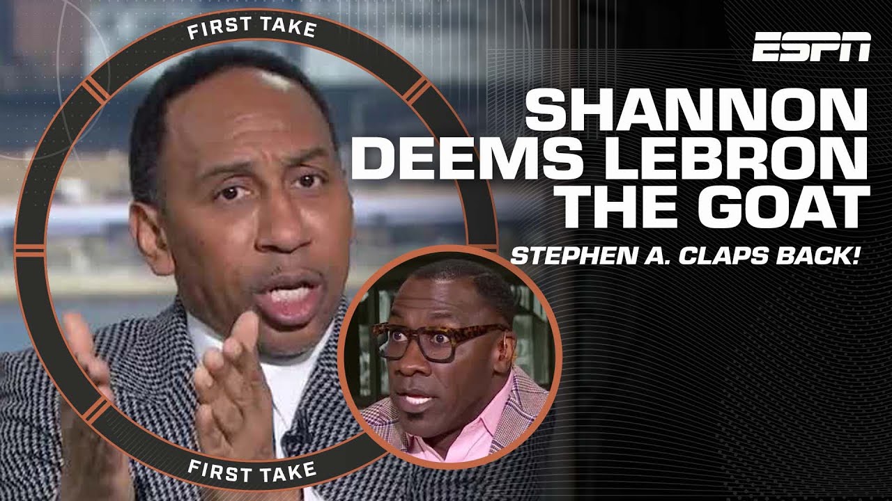 Stephen A. HITS BACK over Shannon's LeBron GOAT talk + challenges ...