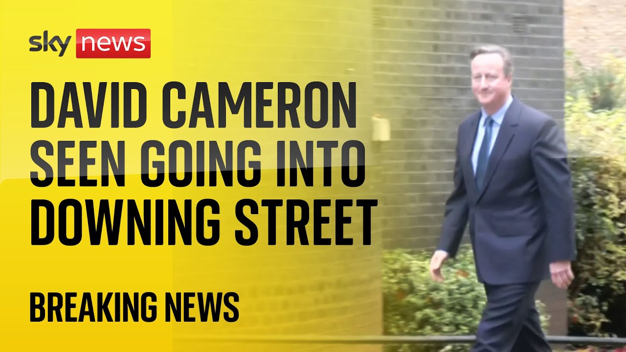 David Cameron seen entering Downing Street amid re-shuffle - The Global ...