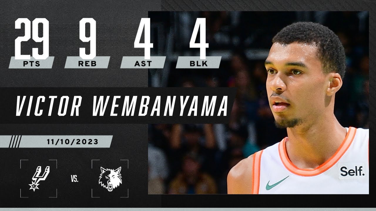 Victor Wembanyama’s 29 PTS not enough as Spurs fall to Timberwolves ...