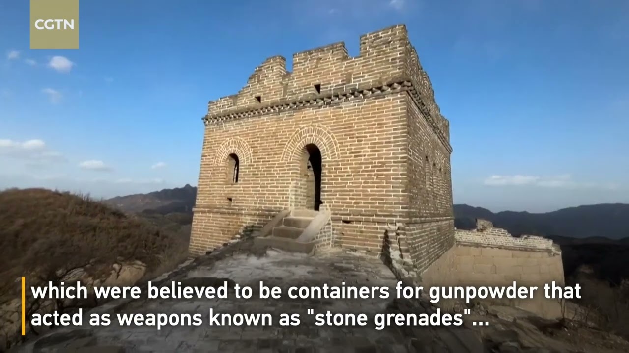 Ancient weapon storehouse ruins discovered along China's Great Wall ...