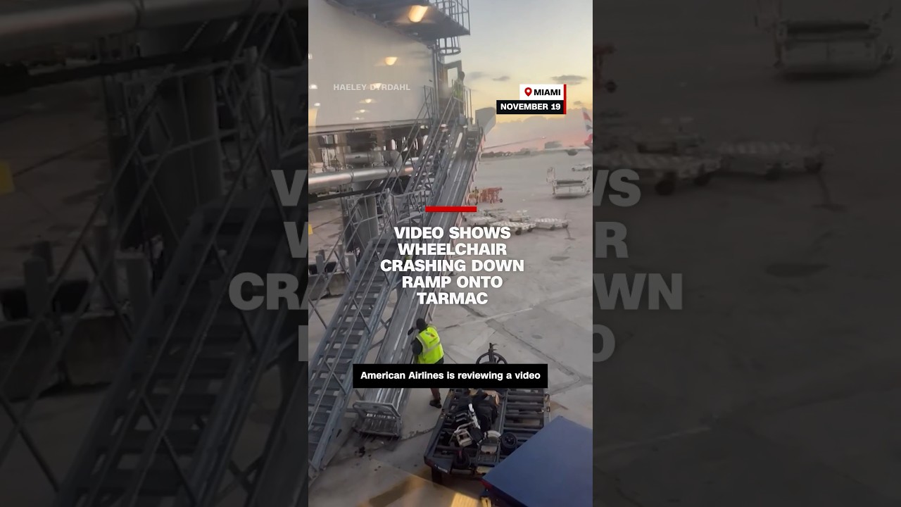 Video shows wheelchair crashing down ramp onto tarmac - The Global Herald