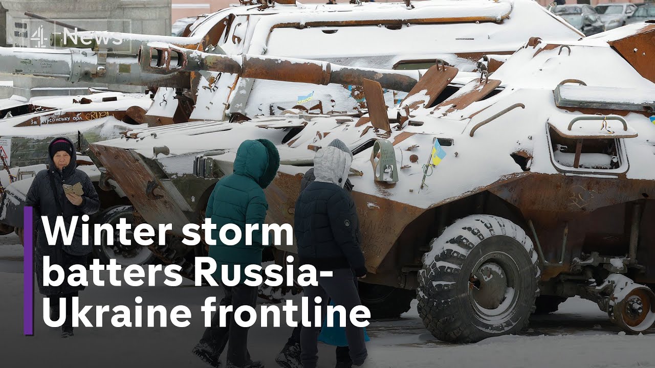 Ukraine Russia war: Snowstorm and hurricane winds cause havoc across ...
