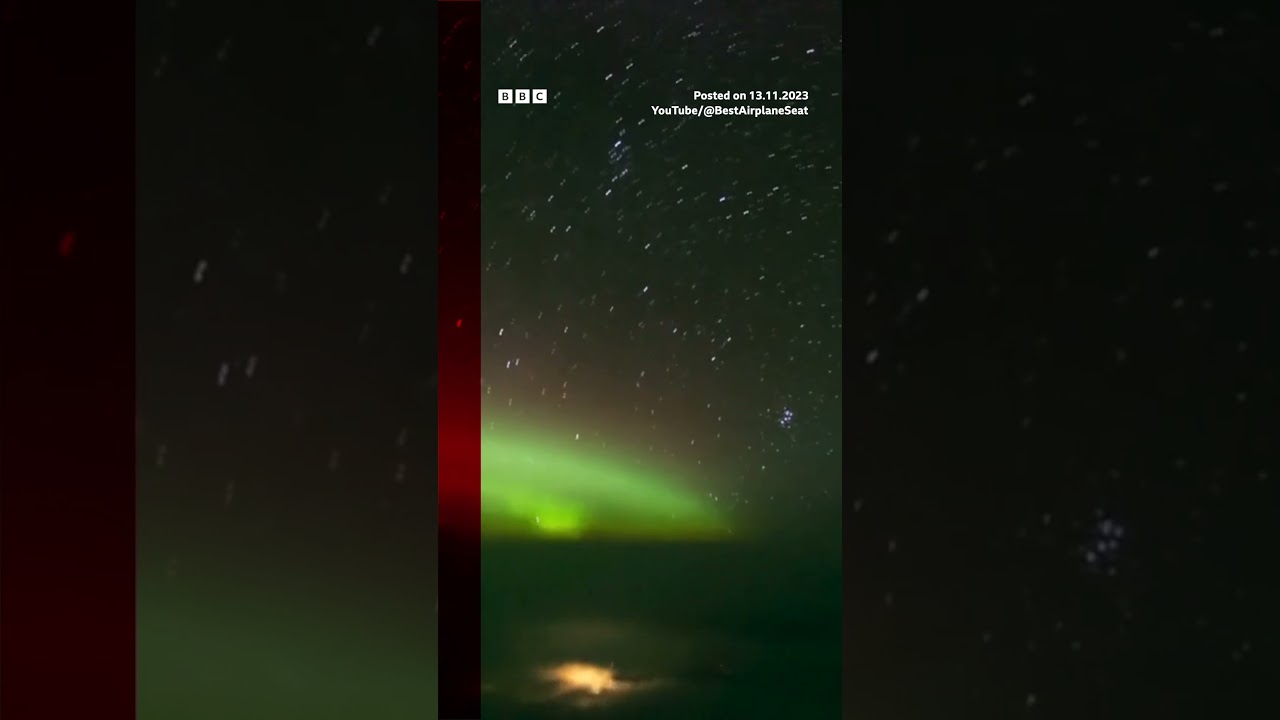 Pilot captures Aurora Borealis over Canada. #Shorts #AuroraBorealis # ...
