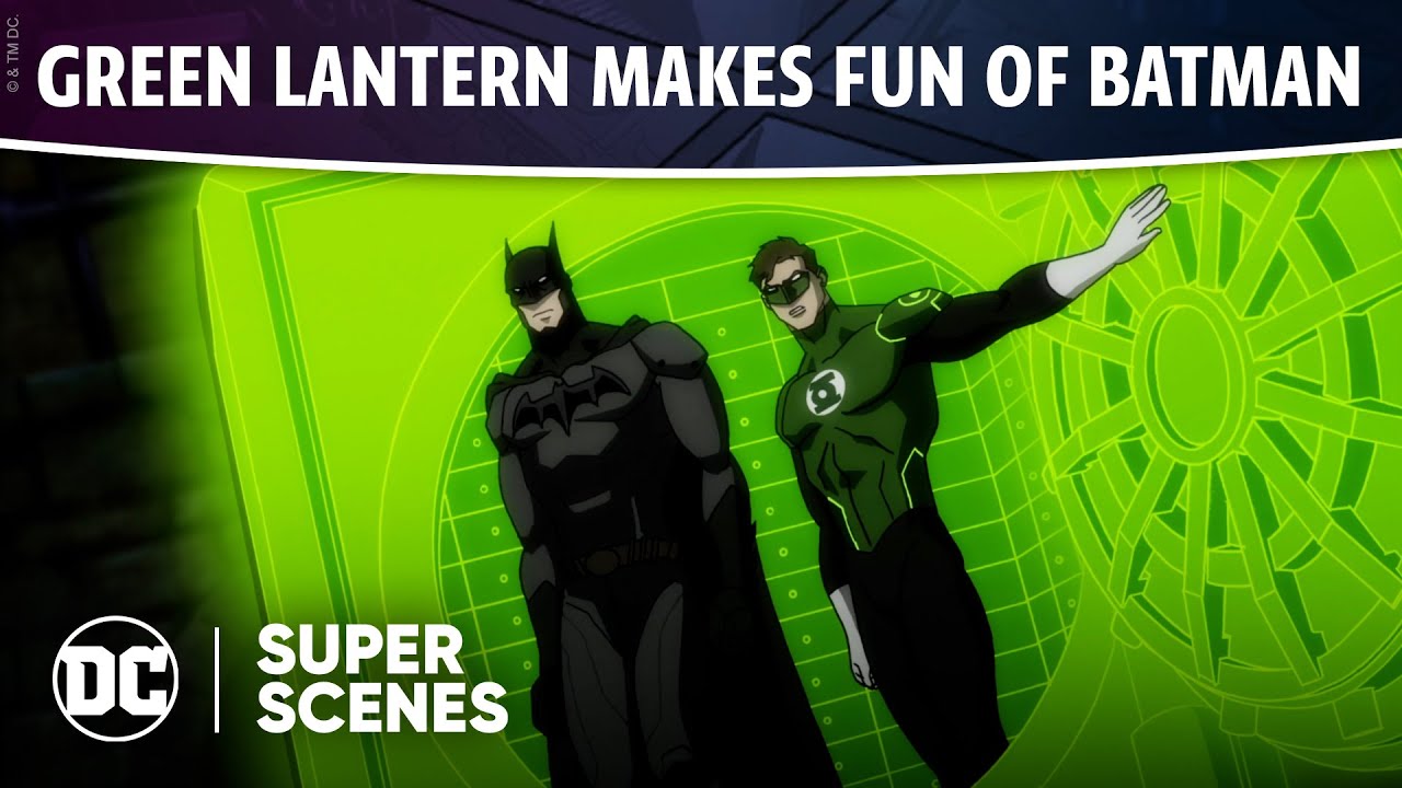 Justice League: War - Green Lantern Makes Fun of Batman | Super Scenes ...