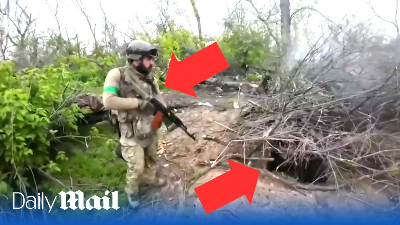 Ukraine troops blast Russian dugouts with grenades and heavy machine ...