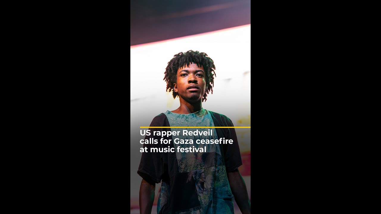 US rapper Redveil calls for Gaza ceasefire at music festival | AJ # ...
