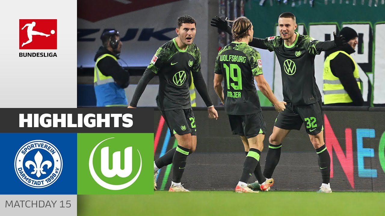 Big Win Despite Early Red Card | Darmstadt 98 - VfL Wolfsburg 0-1 | MD 15 – Bundesliga 2023/24 ...