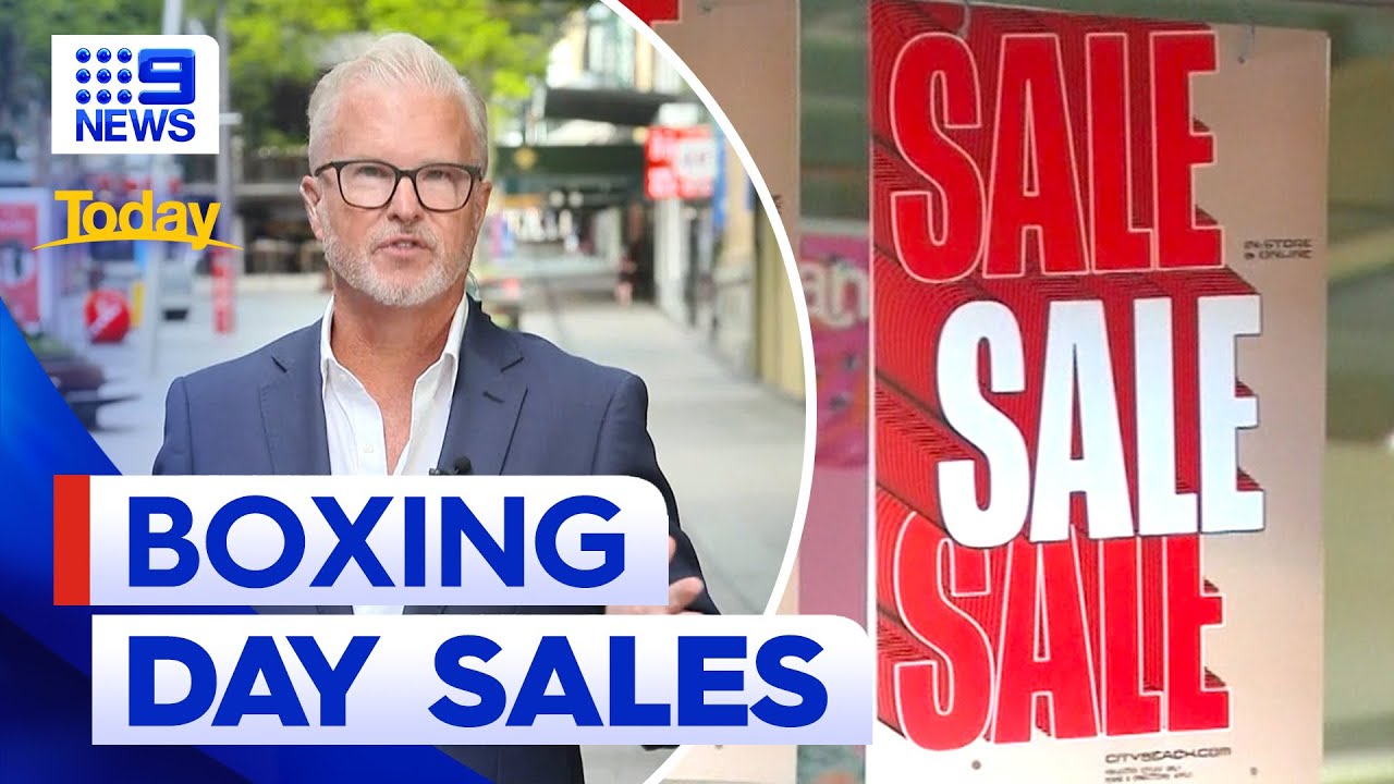 Crowds building for Boxing Day sales across the country | 9 News ...