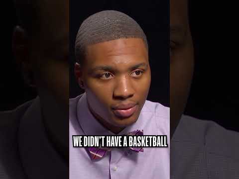 Damian Lillard's basketball journey began without a backboard and a rim ...