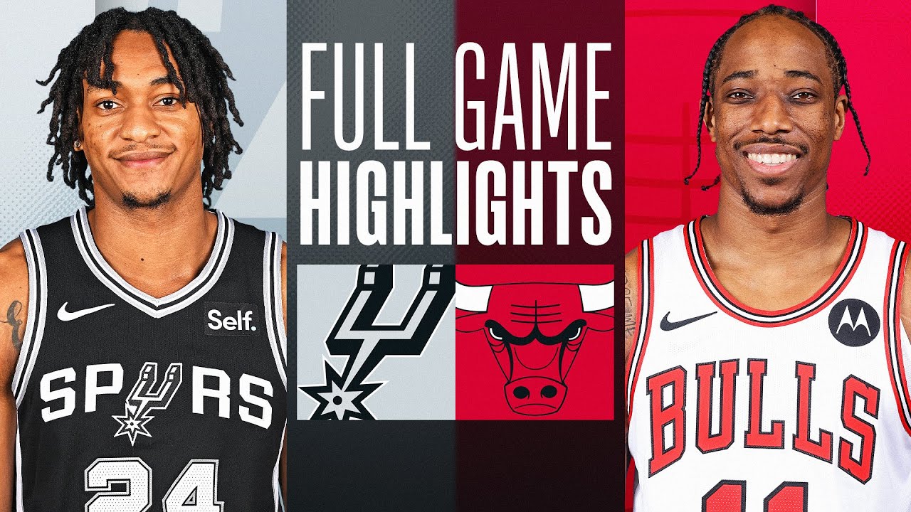 SPURS at BULLS | FULL GAME HIGHLIGHTS | December 21, 2023 - The Global ...