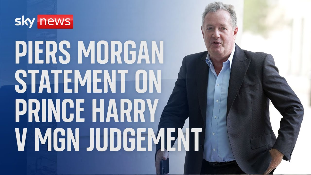 Watch live: Piers Morgan responds to Prince Harry case - The Global Herald