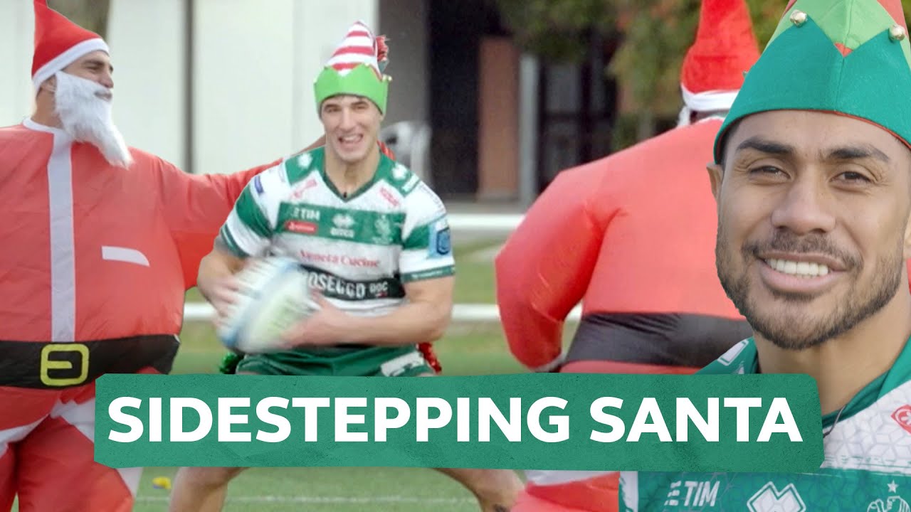 Can Malakai Fekitoa side step FIVE Santas? | Ultimate Rugby Challenges ...