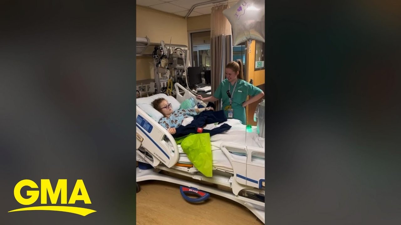 Girl in hospital gets a surprise that will brighten your day - The ...