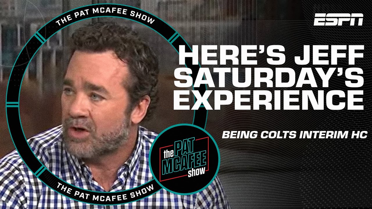 Jeff Saturday keeps it real about being the Colts' interim head coach ...