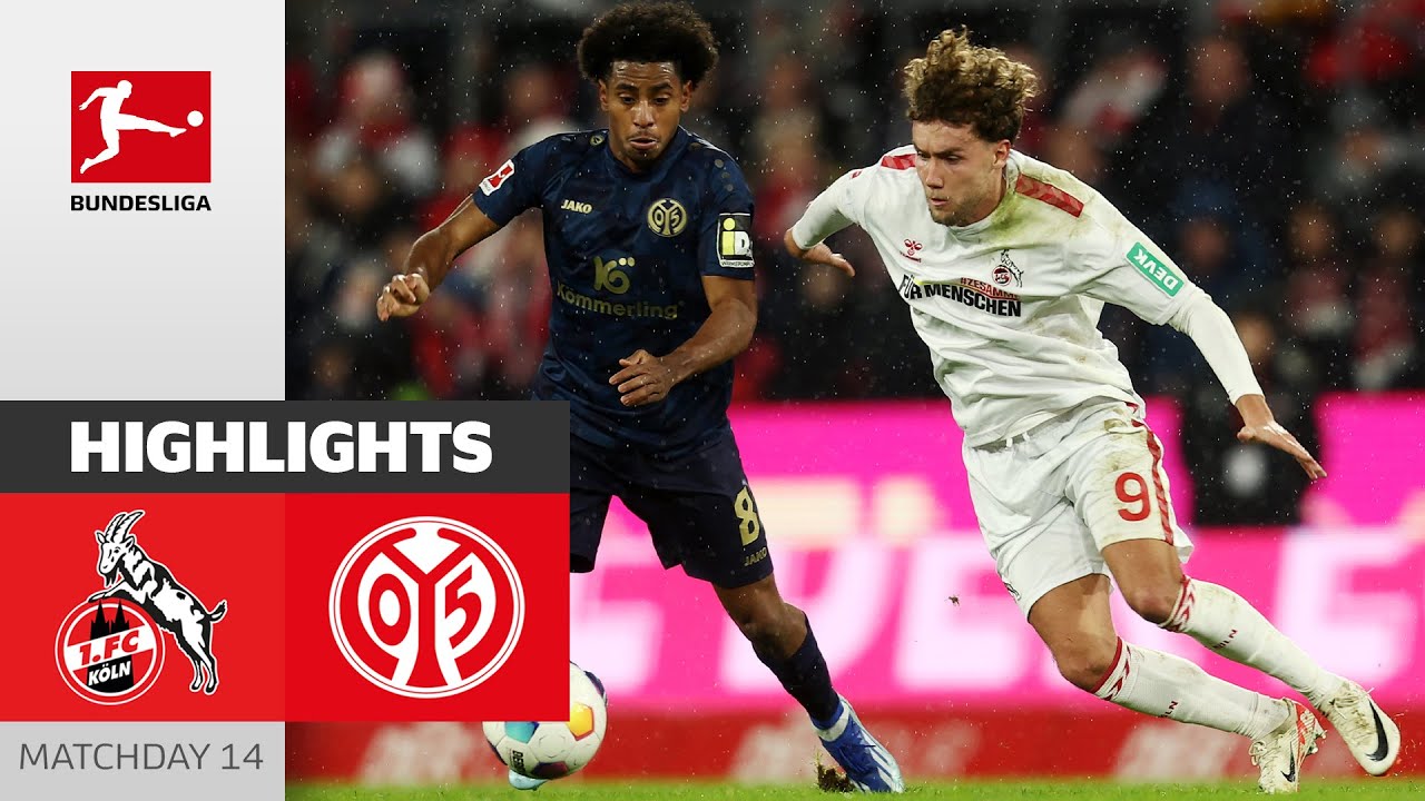 Intense Sunday Clash! | 1. FC Köln - FSV Mainz 05 0-0 | Highlights ...