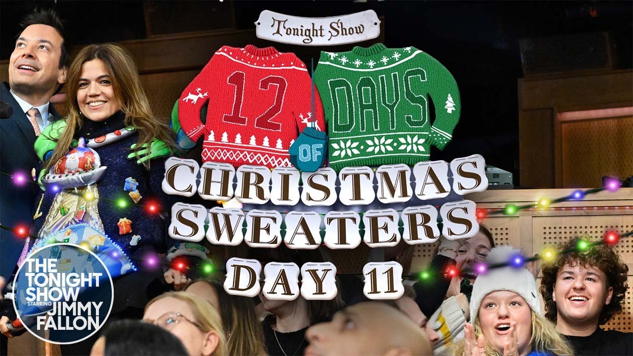 12 Days of Christmas Sweaters 2023: Day 11 | The Tonight Show Starring ...