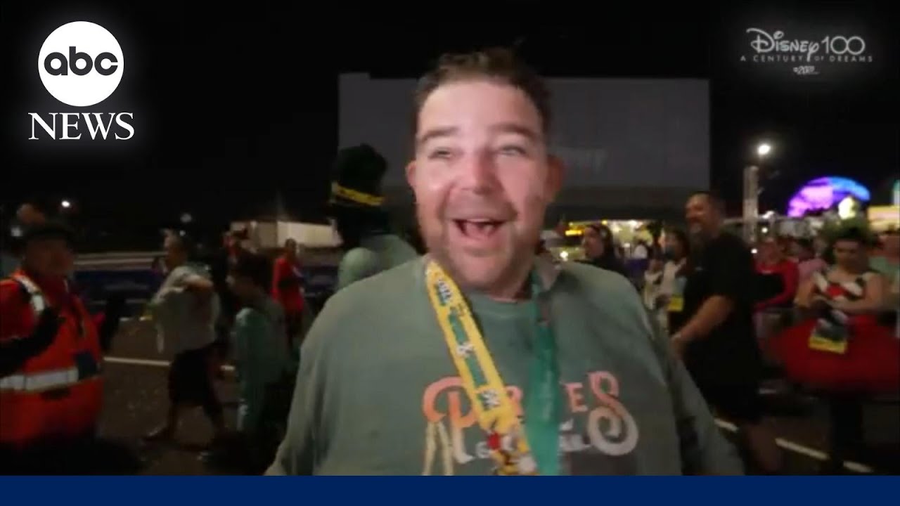 Watch the joyous moment runner crosses finish line after surviving ...