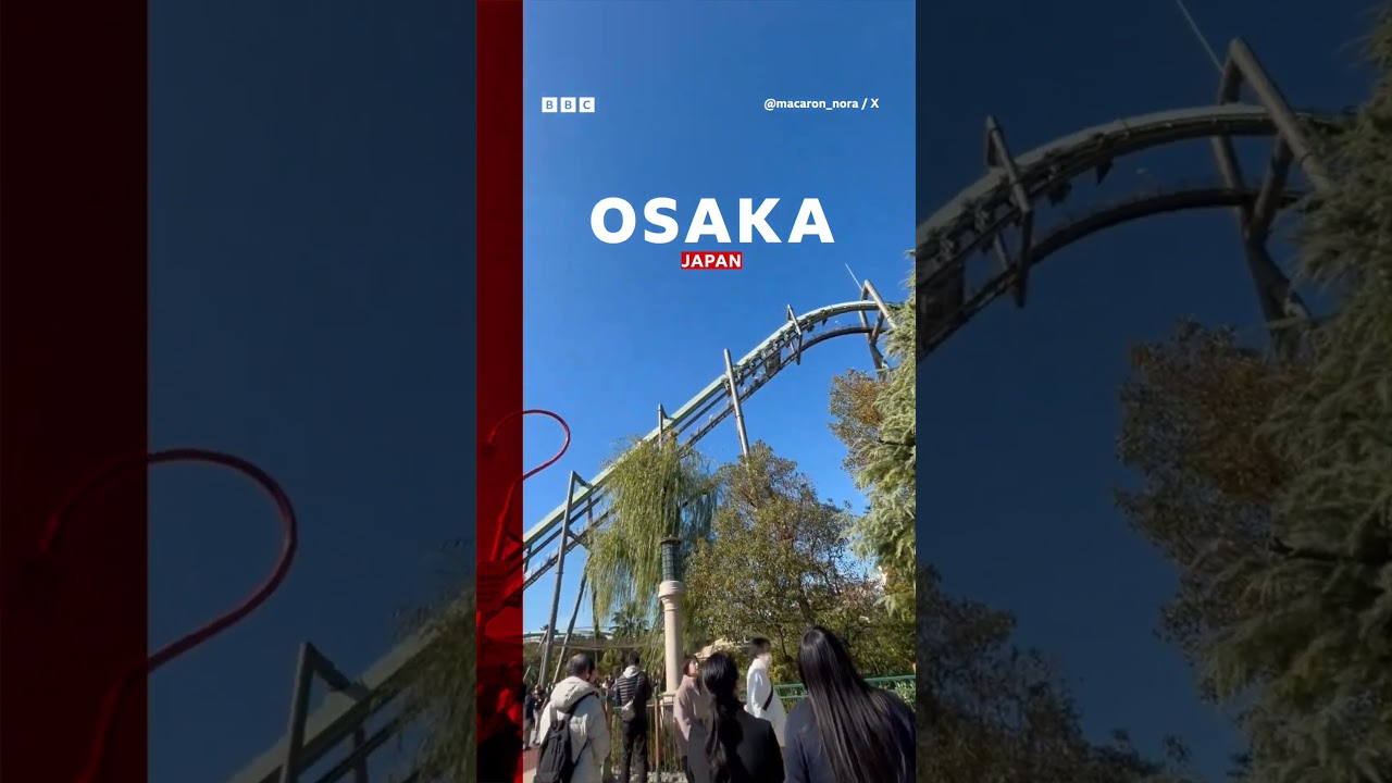 People left dangling as rollercoaster stops mid-ride. #Shorts#Japan # ...
