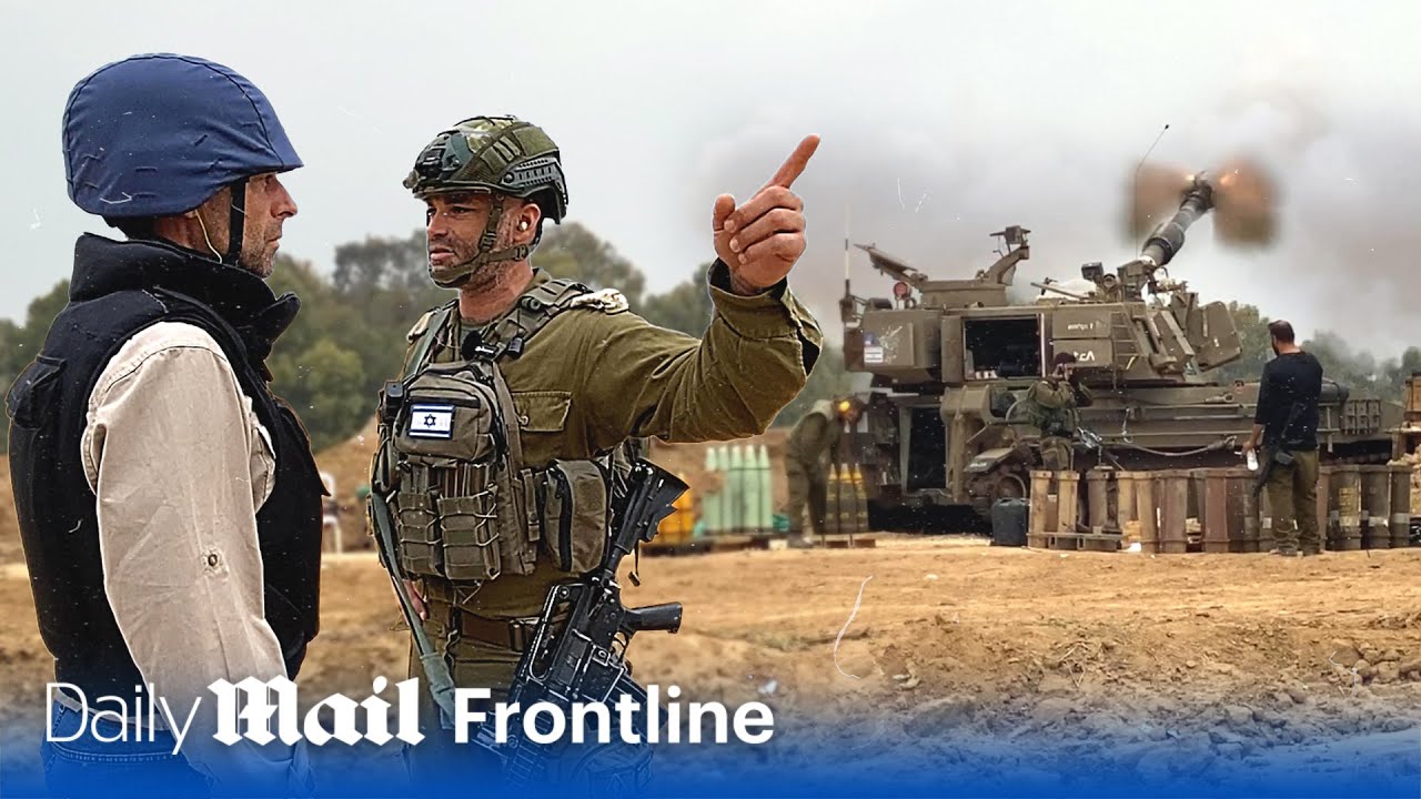 On the frontline with Israeli artillery unit as they shell Gaza ...