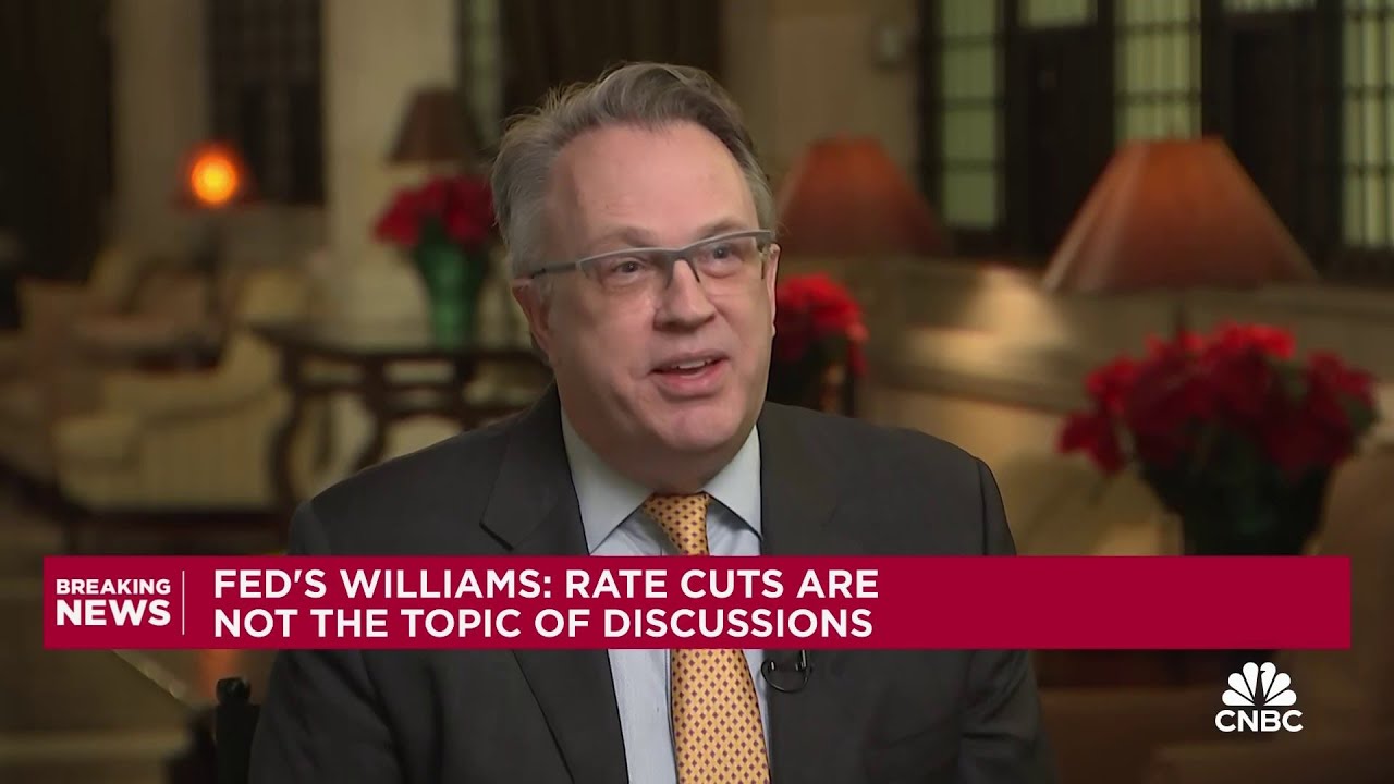 New York Fed President John Williams: We aren't really talking about ...