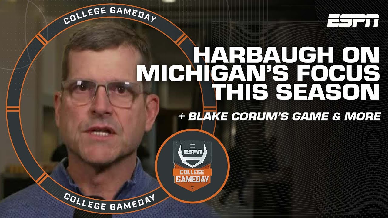 Jim Harbaugh on Michigan's focus this season amid sign-stealing allegations | College GameDay ...