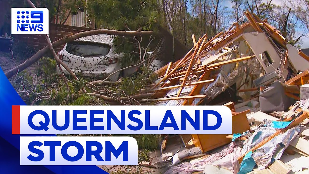 Queensland’s south east hit with severe thunderstorms leaving a woman ...