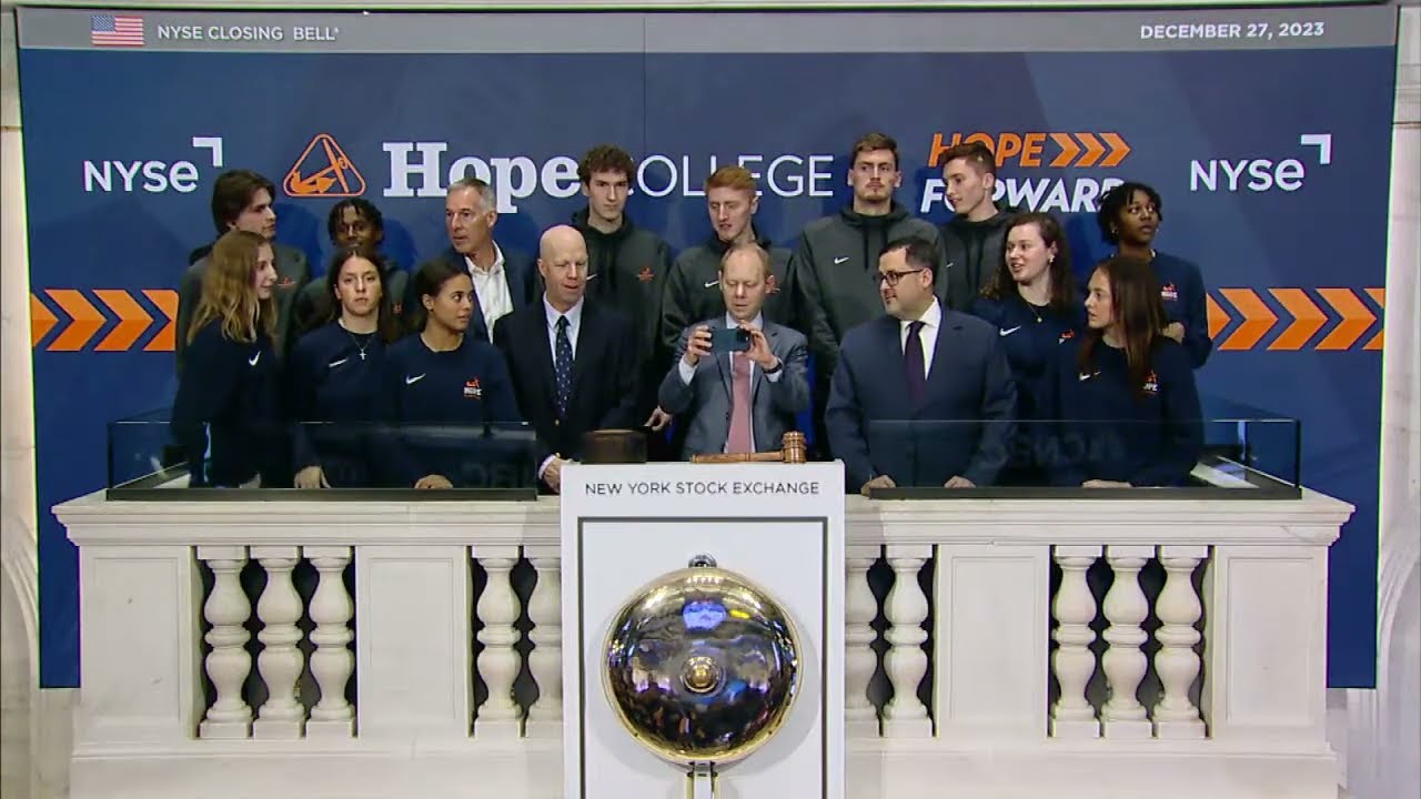 The NYSE welcomes Hope College to celebrate the launch of its new ...