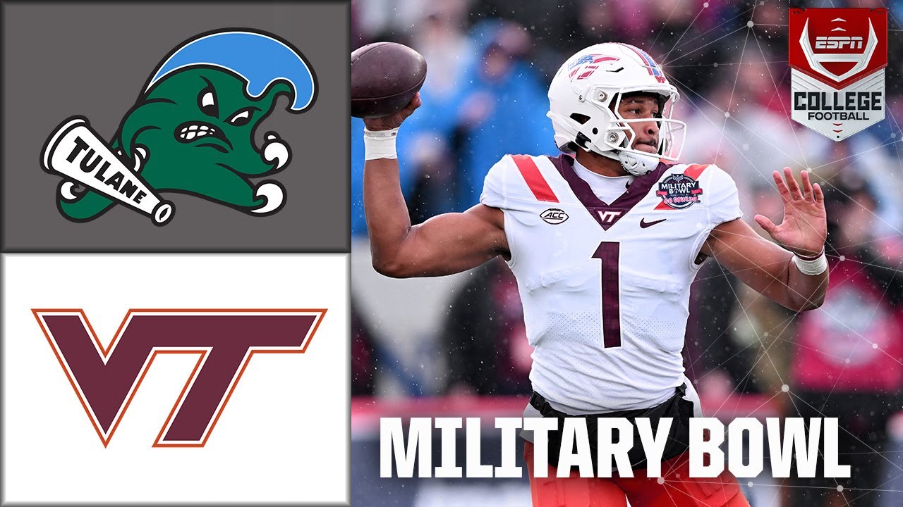 Military Bowl: Virginia Tech Hokies vs. Tulane Green Wave | Full Game ...