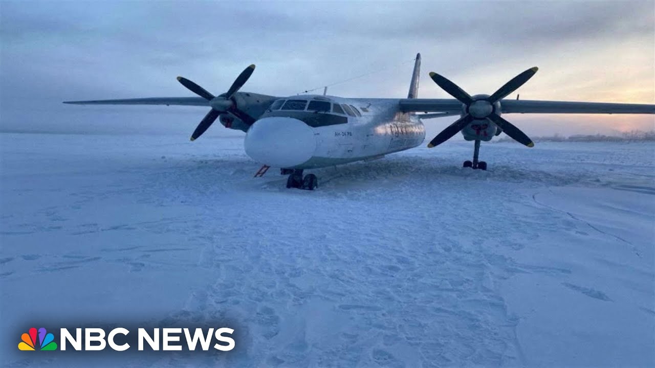 Russian plane lands on frozen river due to pilot error - The Global Herald