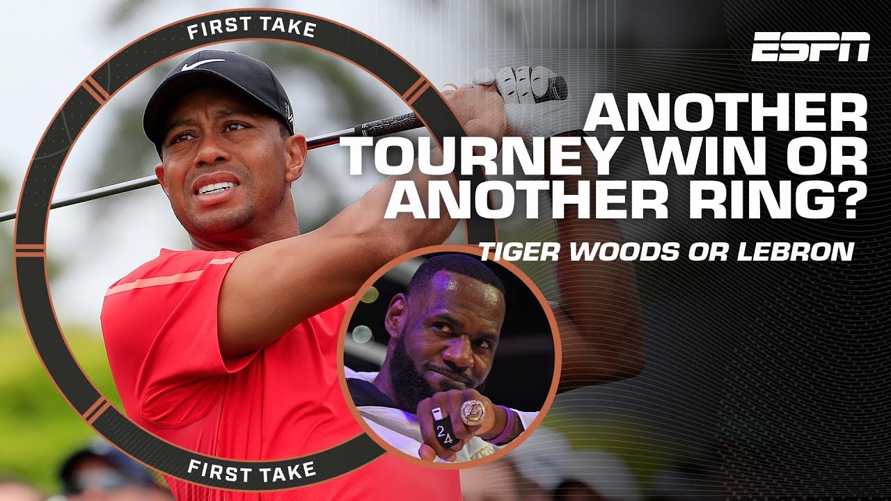 More likely: Another tournament win for Tiger Woods or Another ring for ...