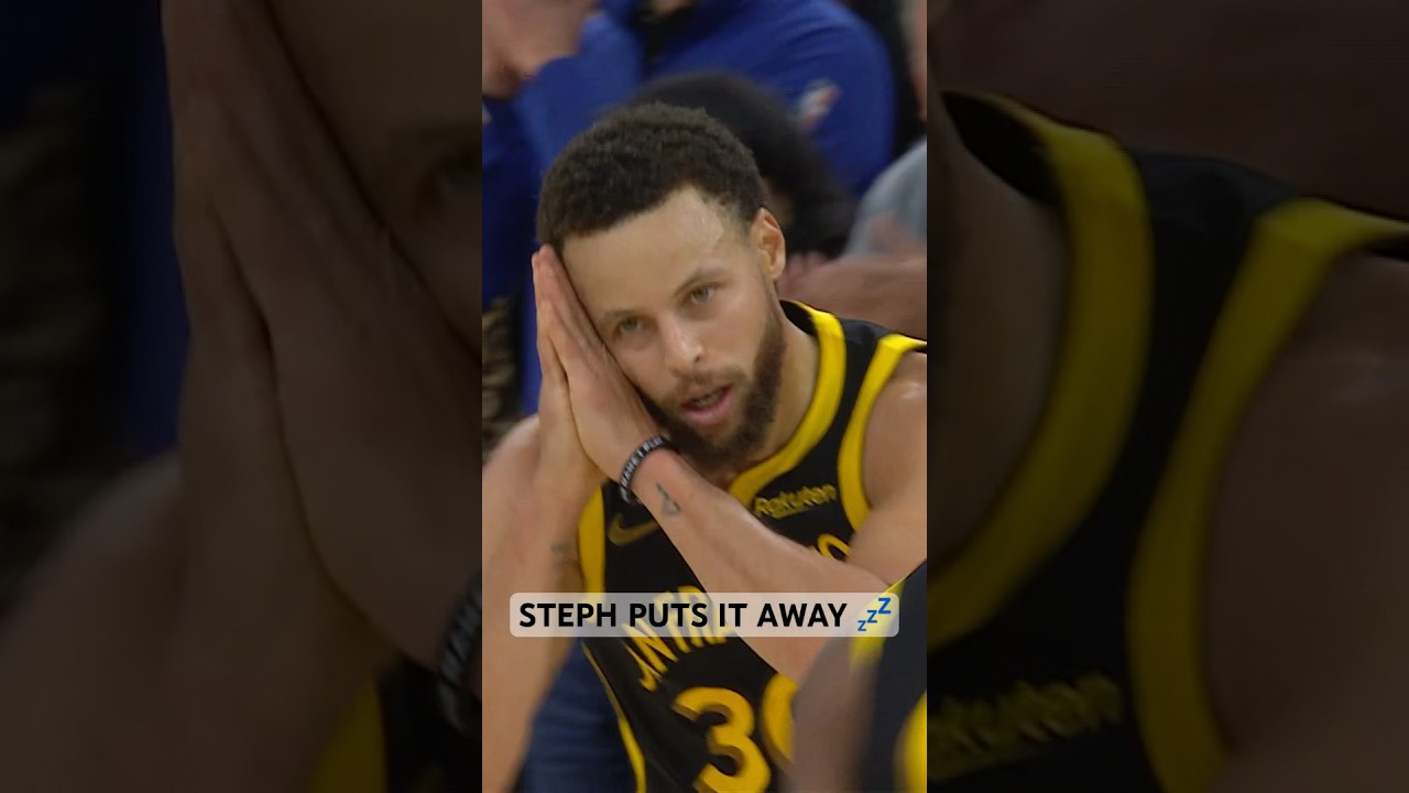Steph Curry brings out the night night celebration after CLUTCH three ...