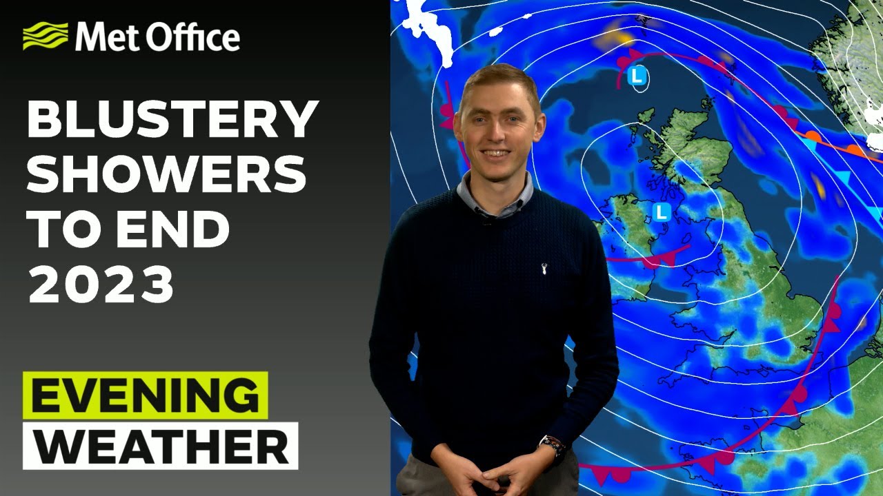 30/12/23 – Rain pushing eastwards – Evening Weather Forecast UK – Met ...