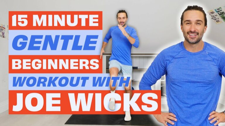 15 Minute Gentle BEGINNERS HIIT Workout | The Body Coach TV - The ...