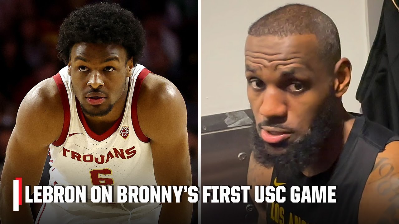 LeBron on Bronny's first college game: It was everything for my family ...