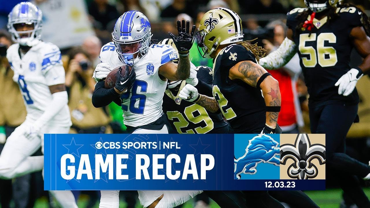 Lions HOLD ON to beat Saints for BEST 12-game start since 1962 | Game ...