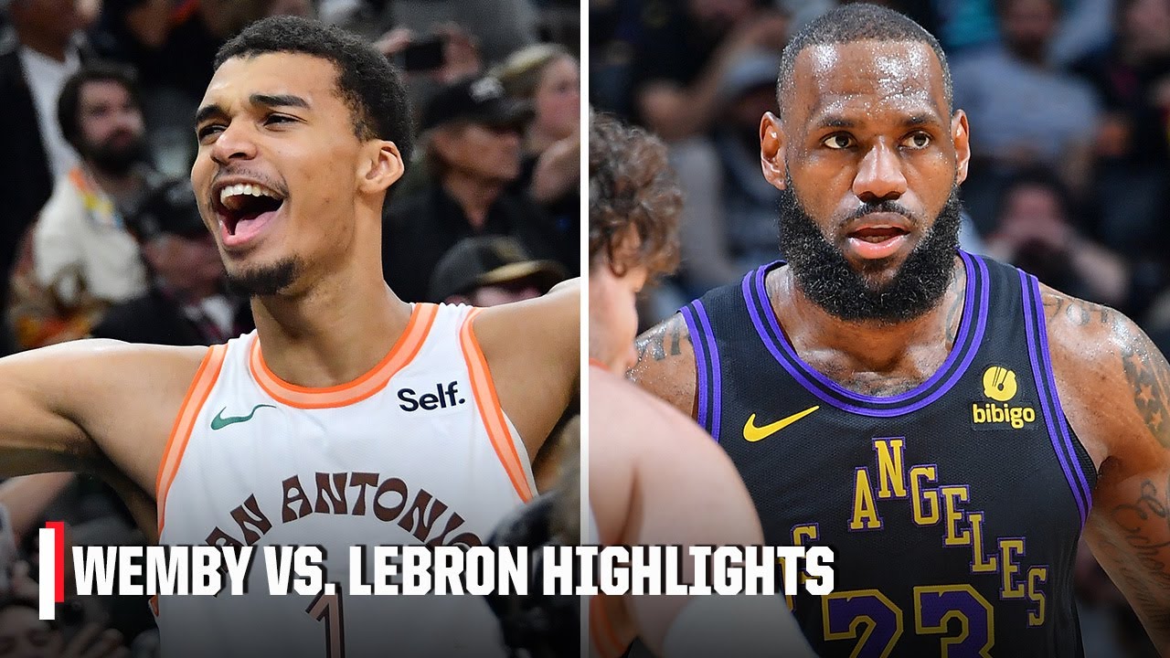 HIGHLIGHTS from Victor Wembanyama & LeBron James' first matchup | NBA ...