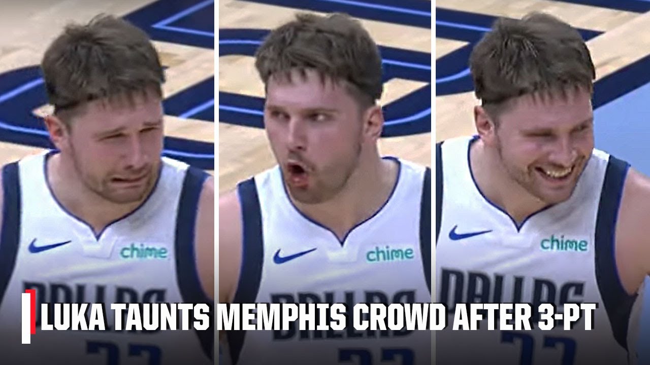 Luka trolls Memphis crowd near end of third quarter | NBA on ESPN - The ...