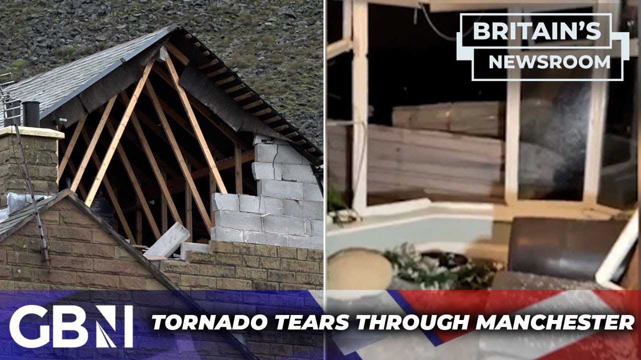 TORNADO rips through Manchester obliterating homes in its path - Storm ...