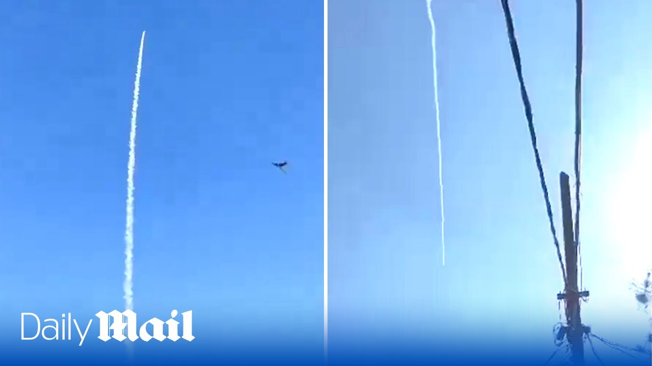 Israel's Arrow air defence system intercepts a long-range rocket fired ...