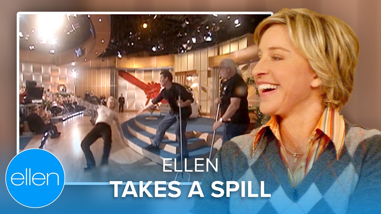 Ellen Takes a Spill on Set - The Global Herald