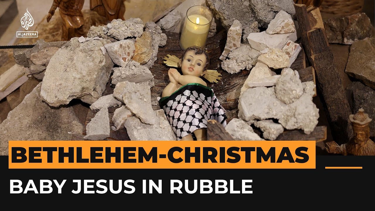 Nativity scene places baby Jesus in rubble - The Global Herald