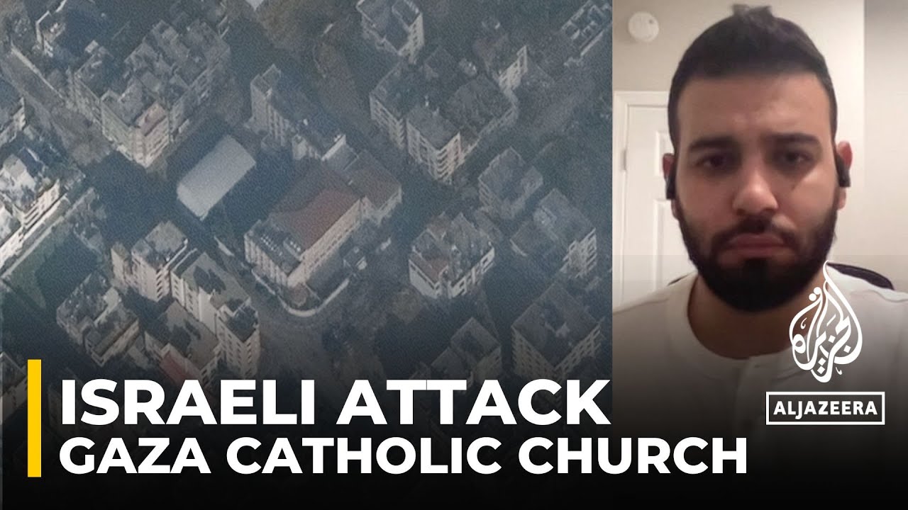 Around 300 people are understood to be sheltering inside Gaza’s holy ...