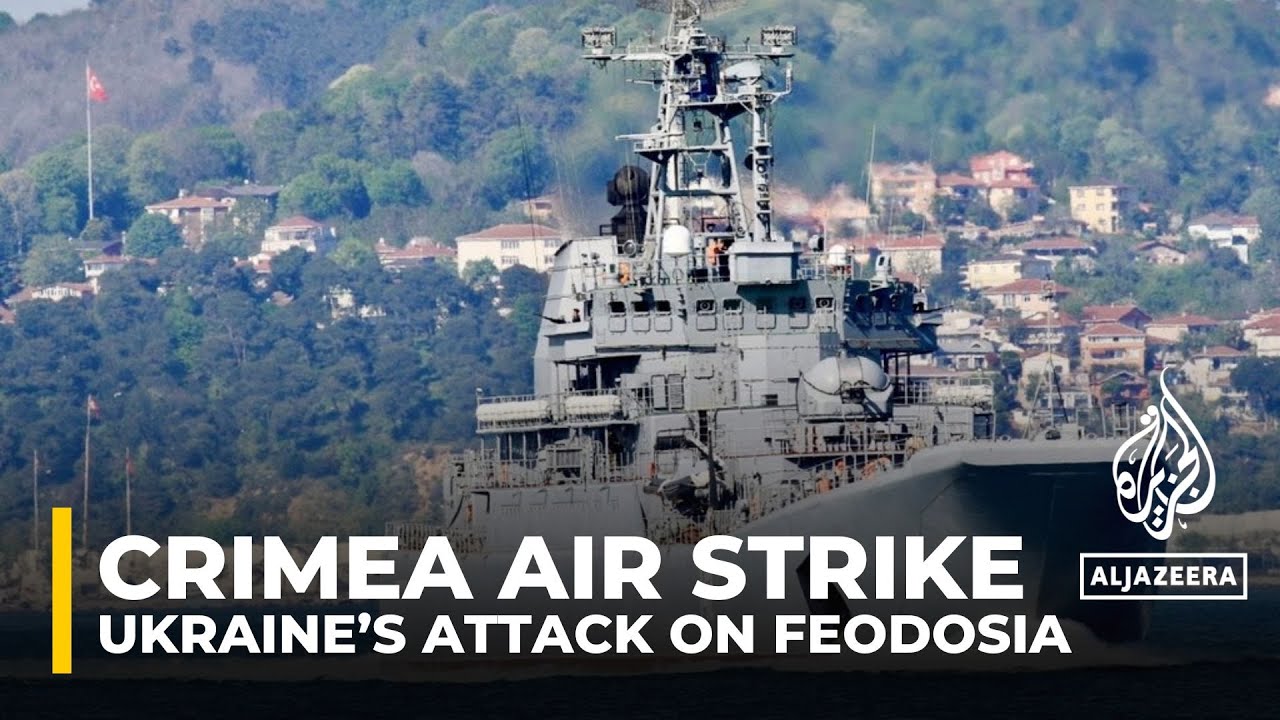 Ukraine claims to have destroyed Russian ship in Crimea attack - The ...