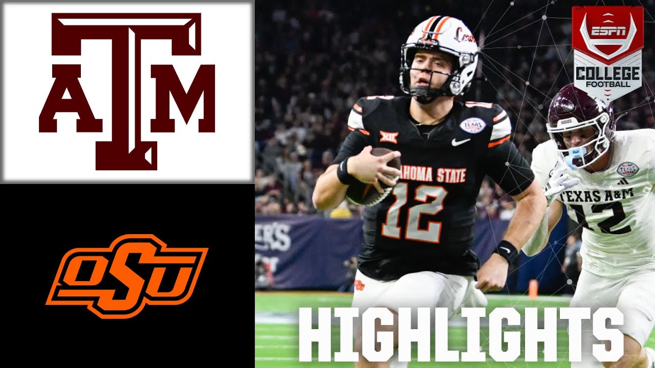 Texas Bowl: Texas A&M Aggies vs. Oklahoma State Cowboys | Full Game ...